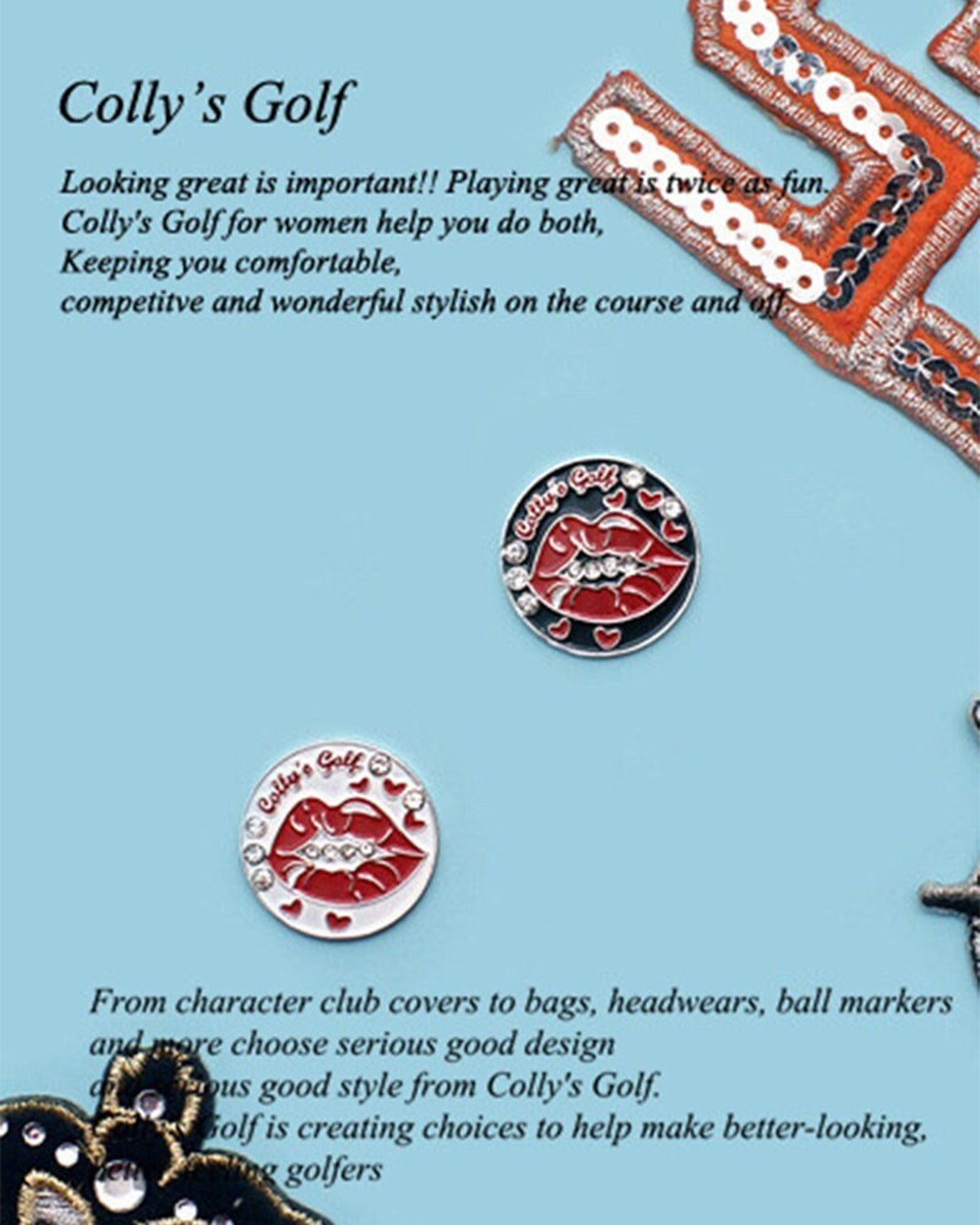 Lips Golf Ball Marker - Etsy