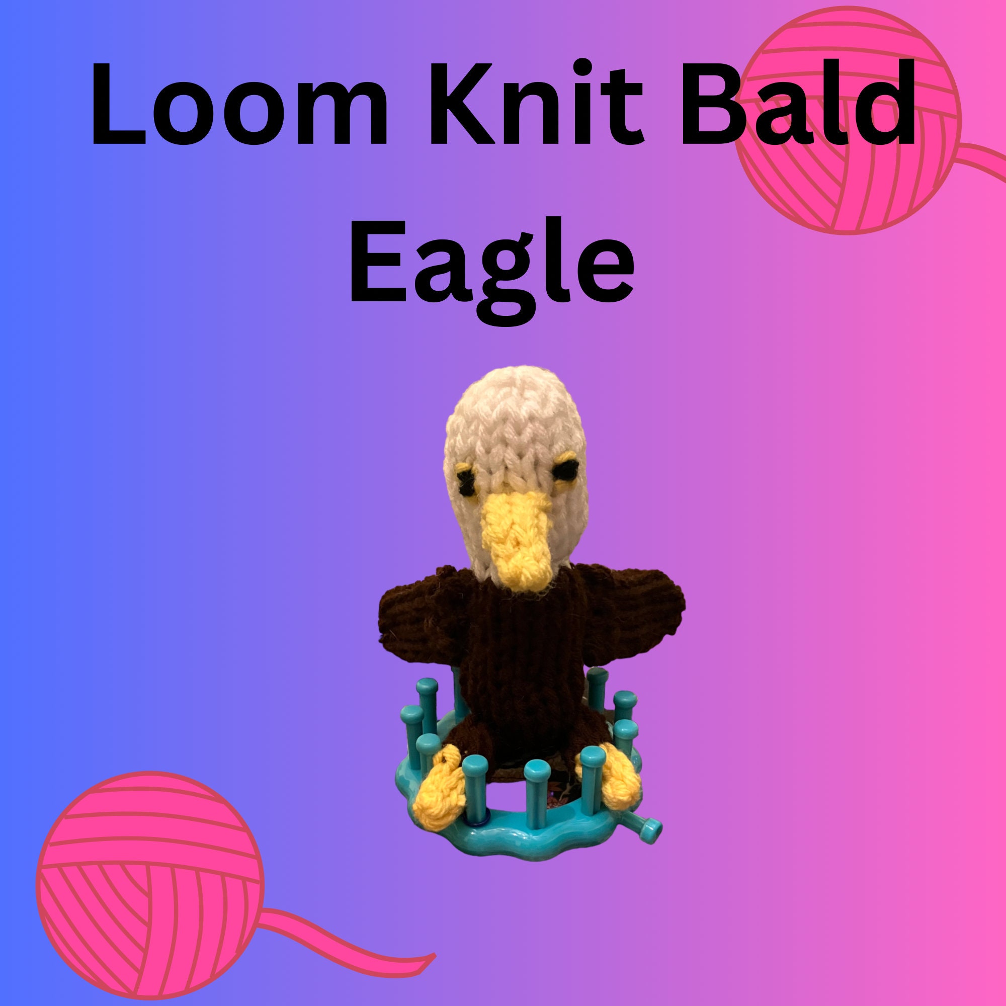 Loom Knit Bald Eagle Pattern - Etsy