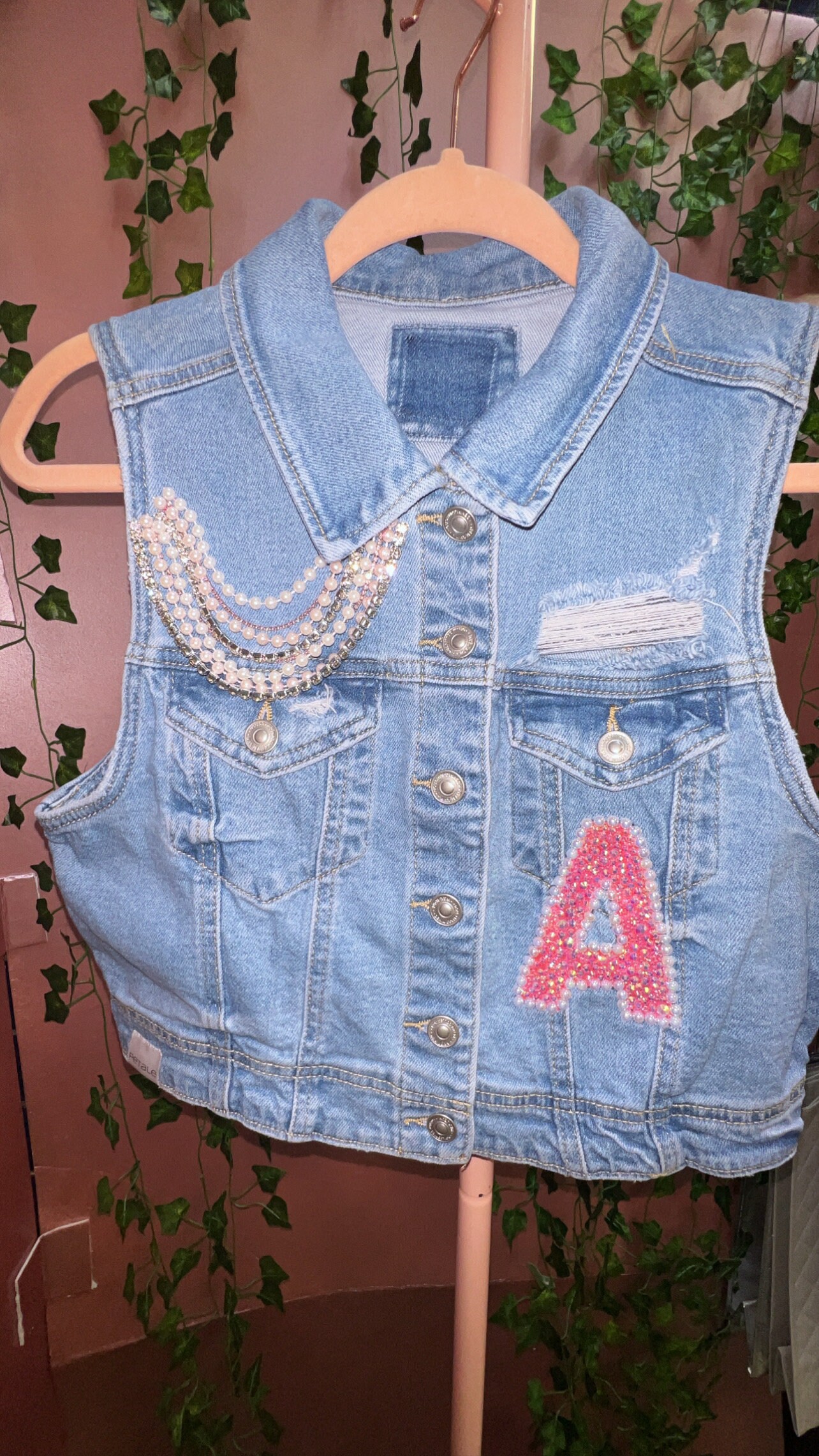 Kids Bling Barbie Denim Vest/jacket - Etsy