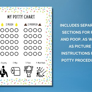 Printable Potty Training Chart | Potty Training Sticker Chart With ...