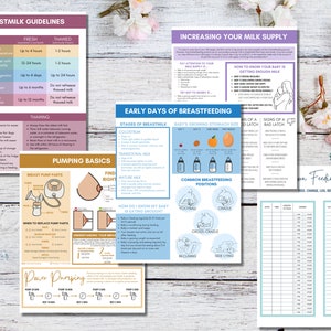 Breastfeeding Bundle | Breastfeeding Education Handouts | Newborn ...