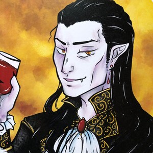 Art Print 8x8” Strahd Von Zarovich Curse of Strahd D&D TTRPG Print - Etsy