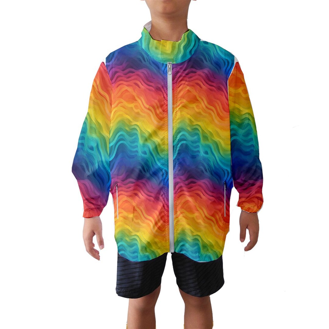 Rainbow Kids' Windbreaker: A Splash of Color for Every Adventure - Etsy