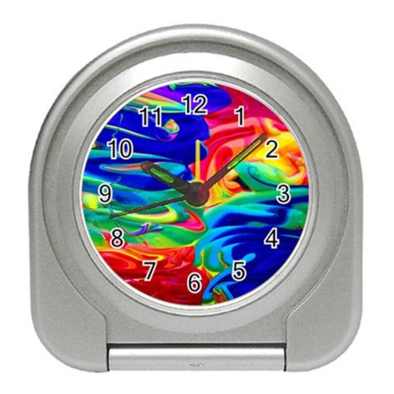 Rainbow Confusion Travel Alarm Clock - Etsy