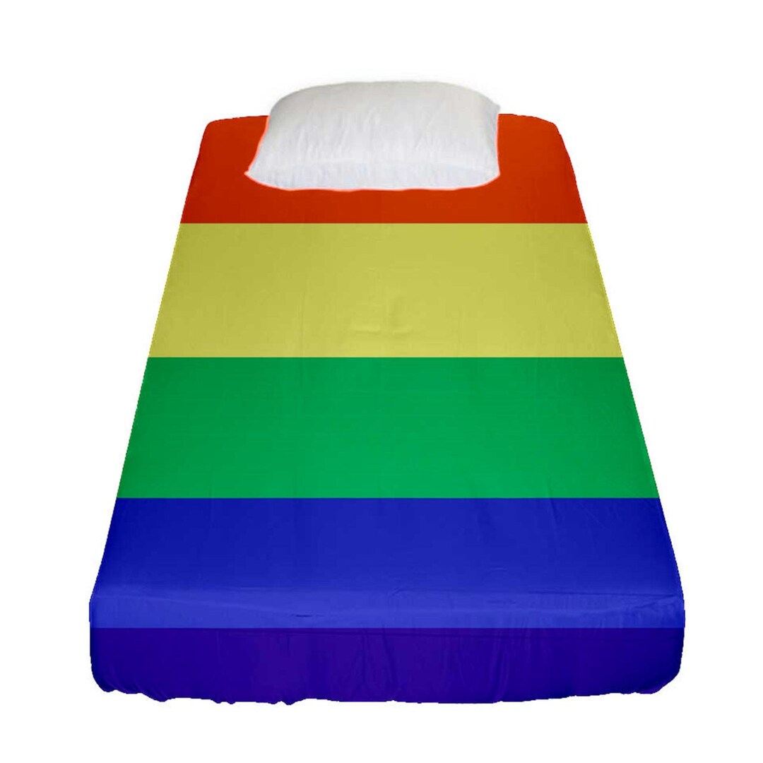 LGBTQ Rainbow Pride 12 Fitted Sheet single Size - Etsy