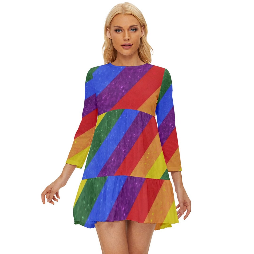 Rainbow Pride Gay Pride LGBTQ Pride Long Sleeve Babydoll - Etsy