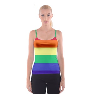 LGBTQ Rainbow Pride 12 Spaghetti Strap Top - Etsy
