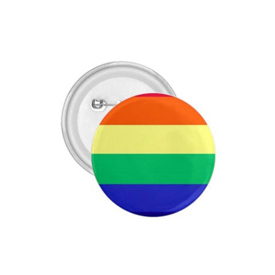 LGBTQ Rainbow Pride 12 1.75 Button - Etsy
