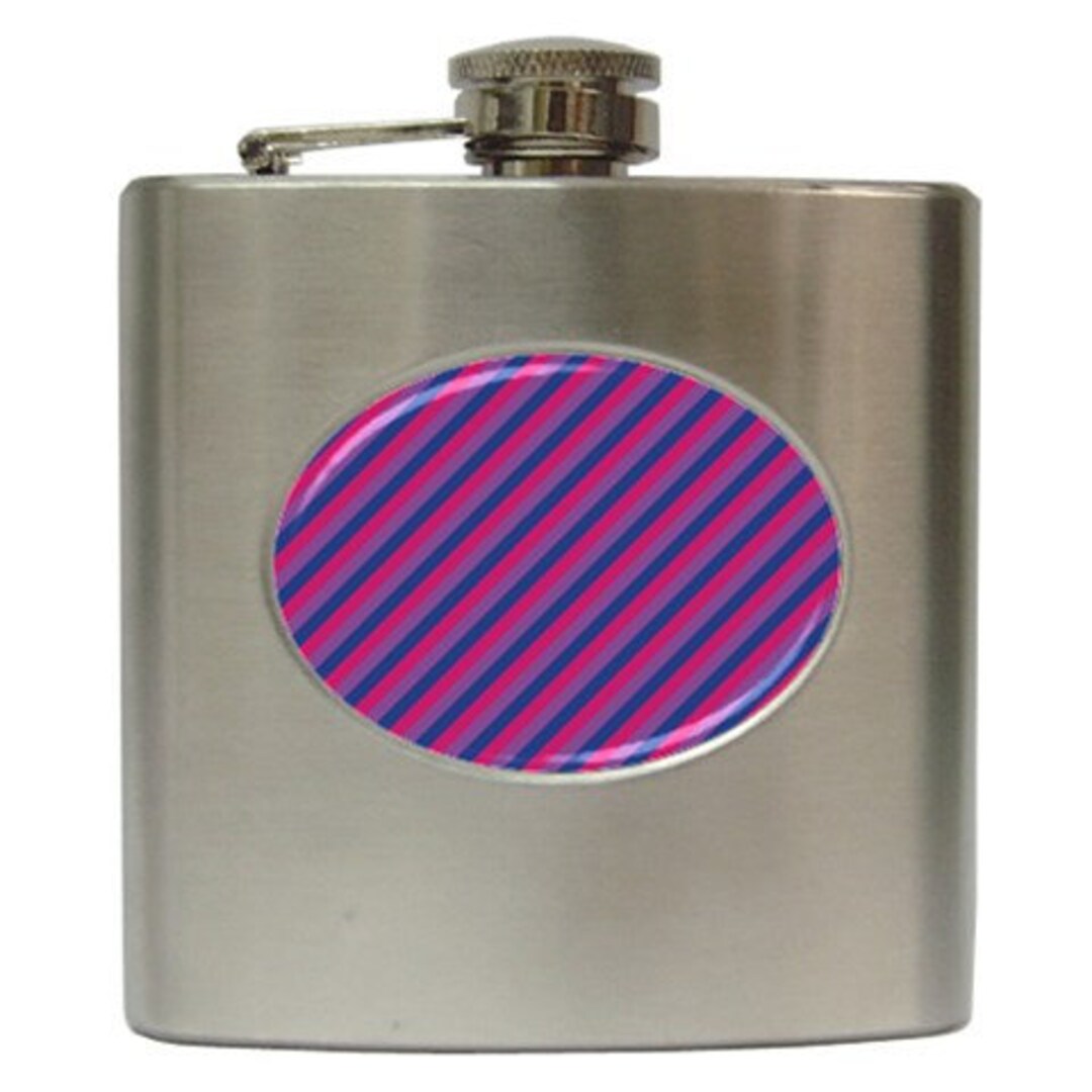 Bisexual Flag Hip Flask 6 Oz - Etsy
