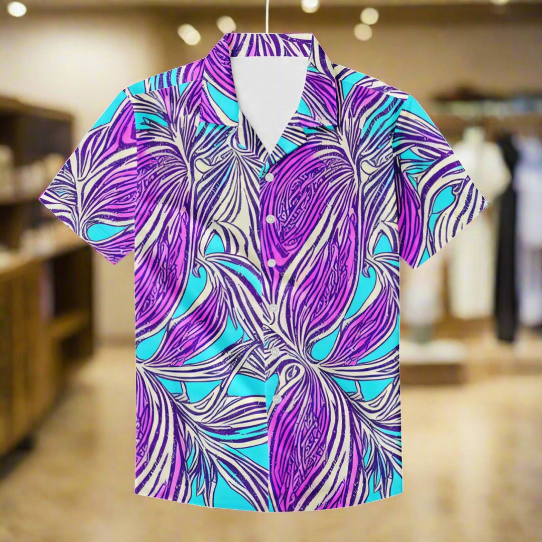 Vintage Men's Hawaiian Shirt Men's Hawaiian Shirt Men's Aloha Shirt - Etsy