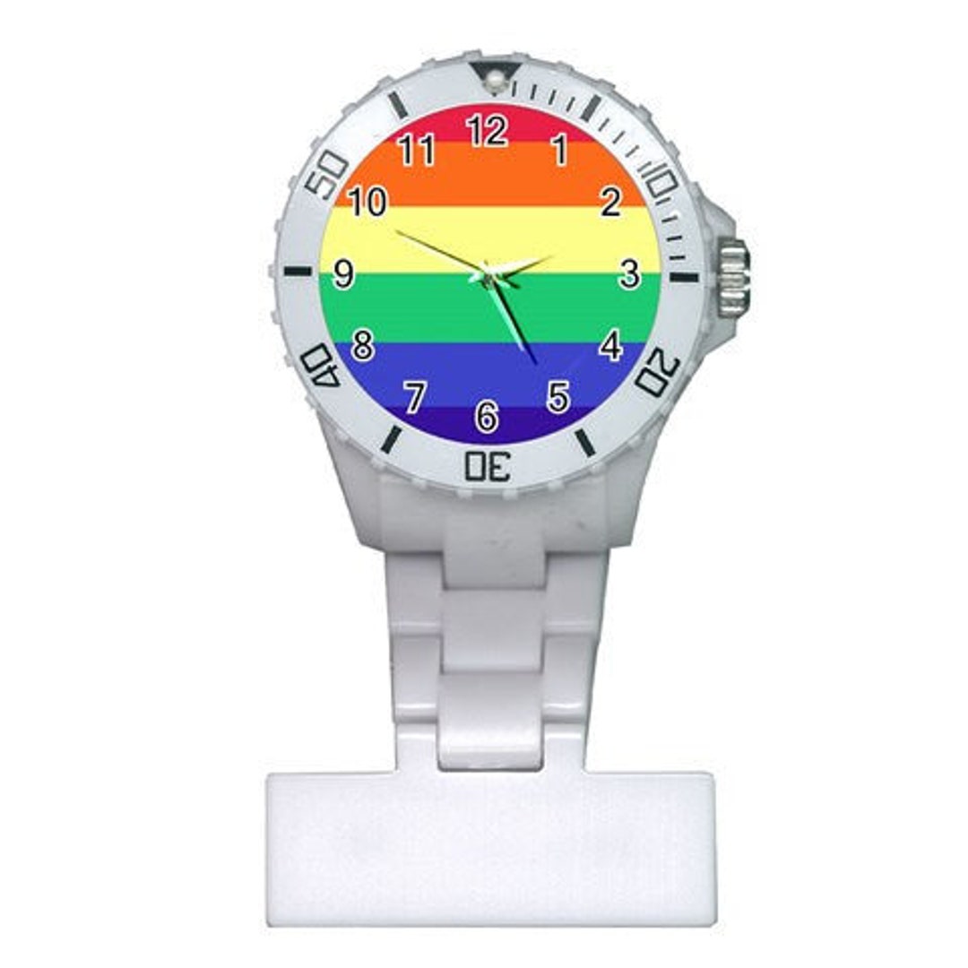 LGBTQ Rainbow Pride 12 Plastic Nurses Watch - Etsy