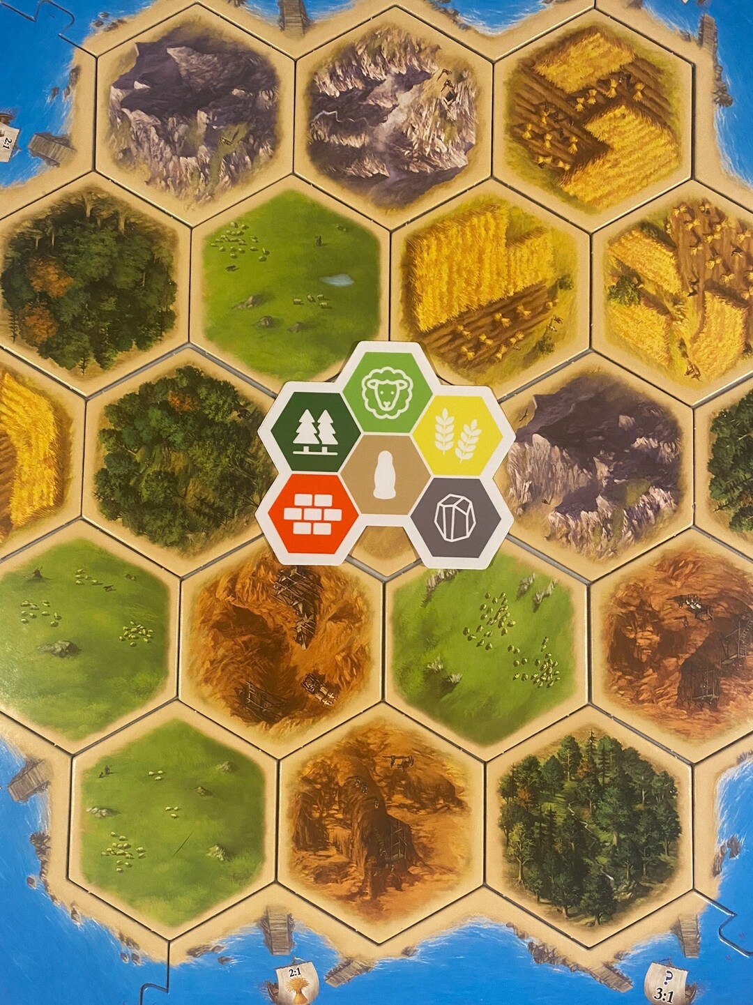 Settlers of Catan Resources Simple and Clean Sticker! Vinyl Sticker ...