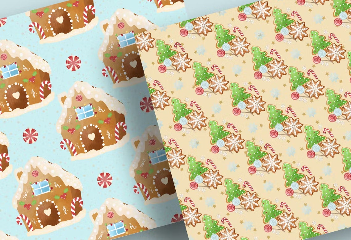 Christmas Digital Paper, Holiday Scrapbook Papers, Snowflake Wallpaper ...