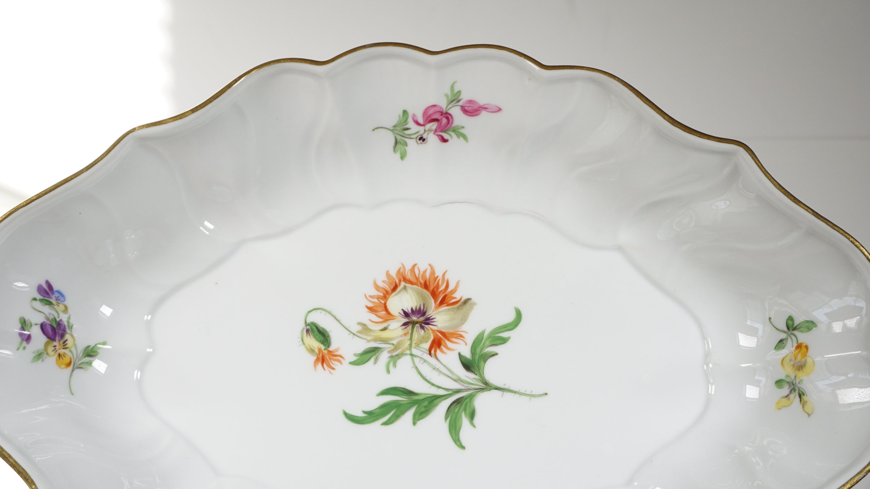 Meissen Medium Size Bowl - Crossed-swords - Late 19th Century Two ...