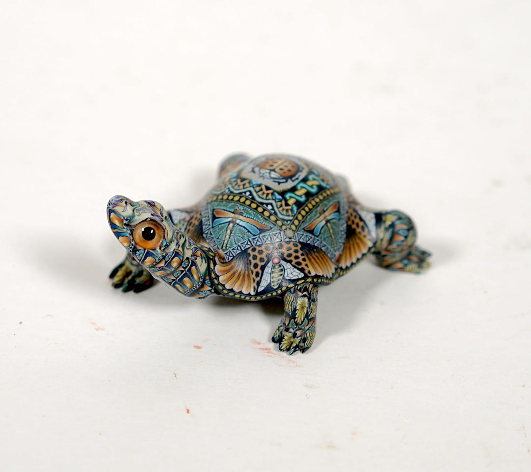 Jon Anderson Small Turtle Sculpture Figurine - Decoration Figure Knick ...
