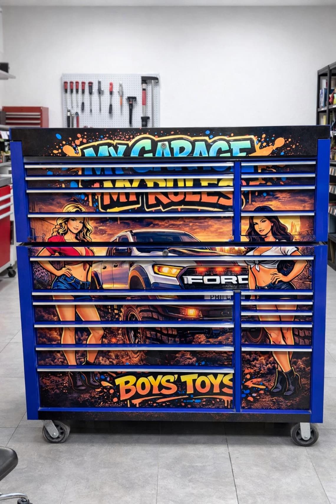 Custom Toolbox Drawer Stickers – Any Style Tool Chest Wrap – Recovery ...