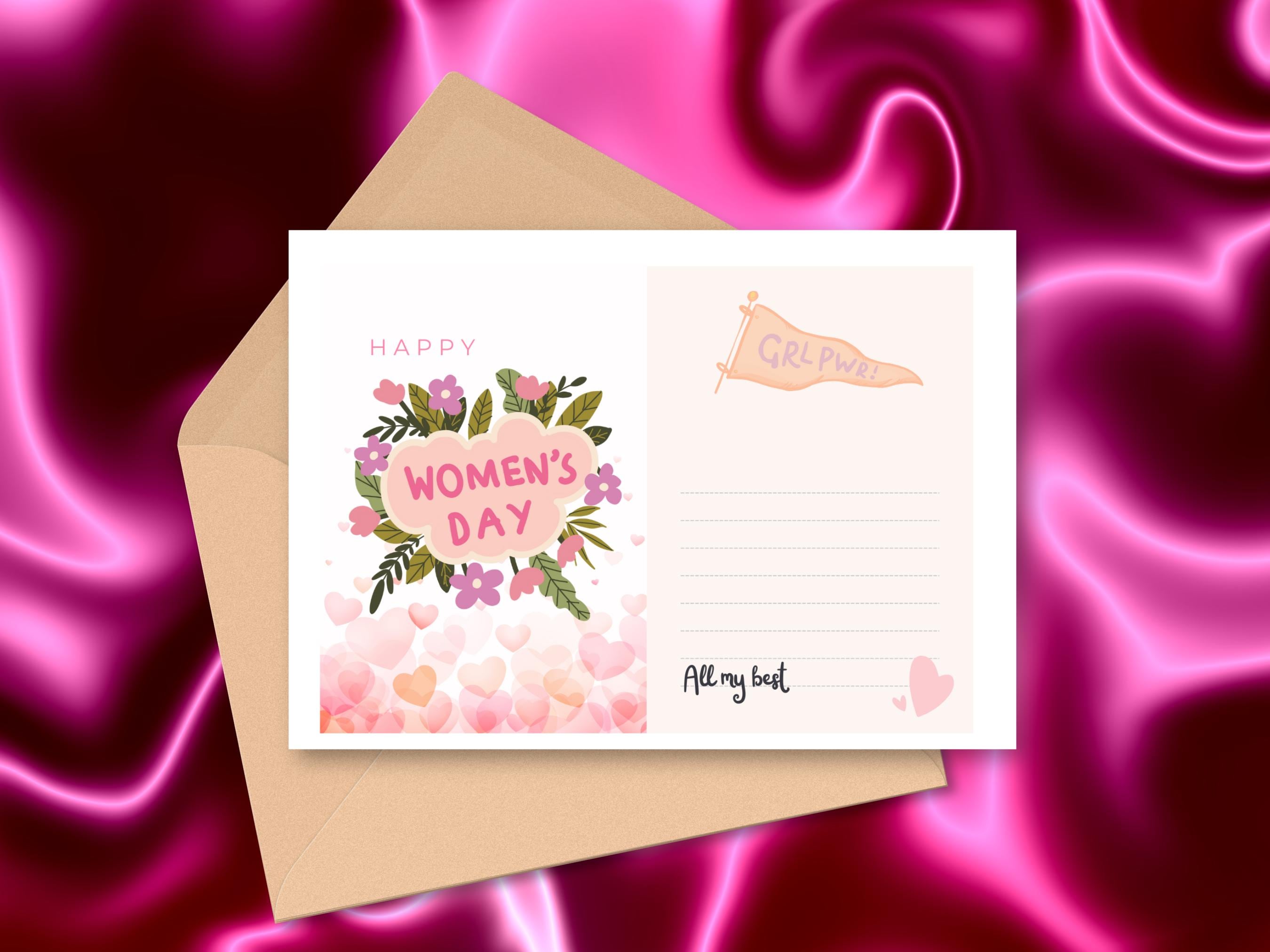 International Women's Day Cards Printable Empowerment Cards for Friends ...