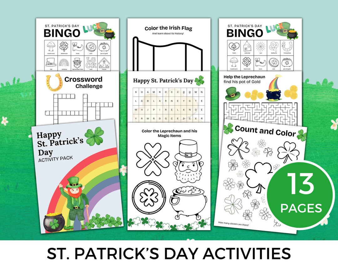 St Patrick's Day Word Search St Patrick Day Maze Kids Activities St ...