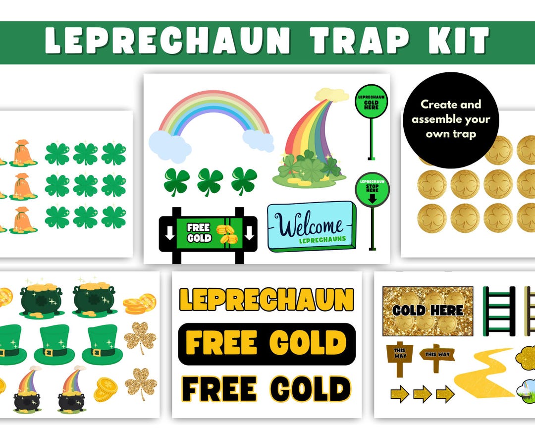Leprechaun Trap Kit Printable St. Patrick’s Day Activity for Kids DIY ...
