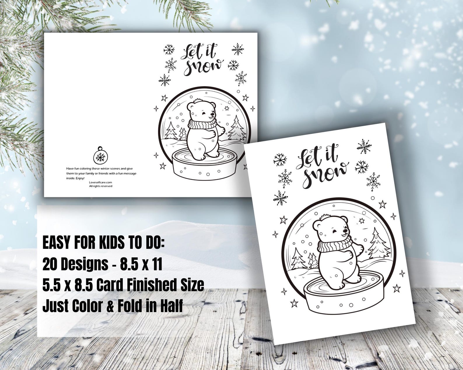 Printable Coloring Christmas Card From Children Homemade Christmas ...