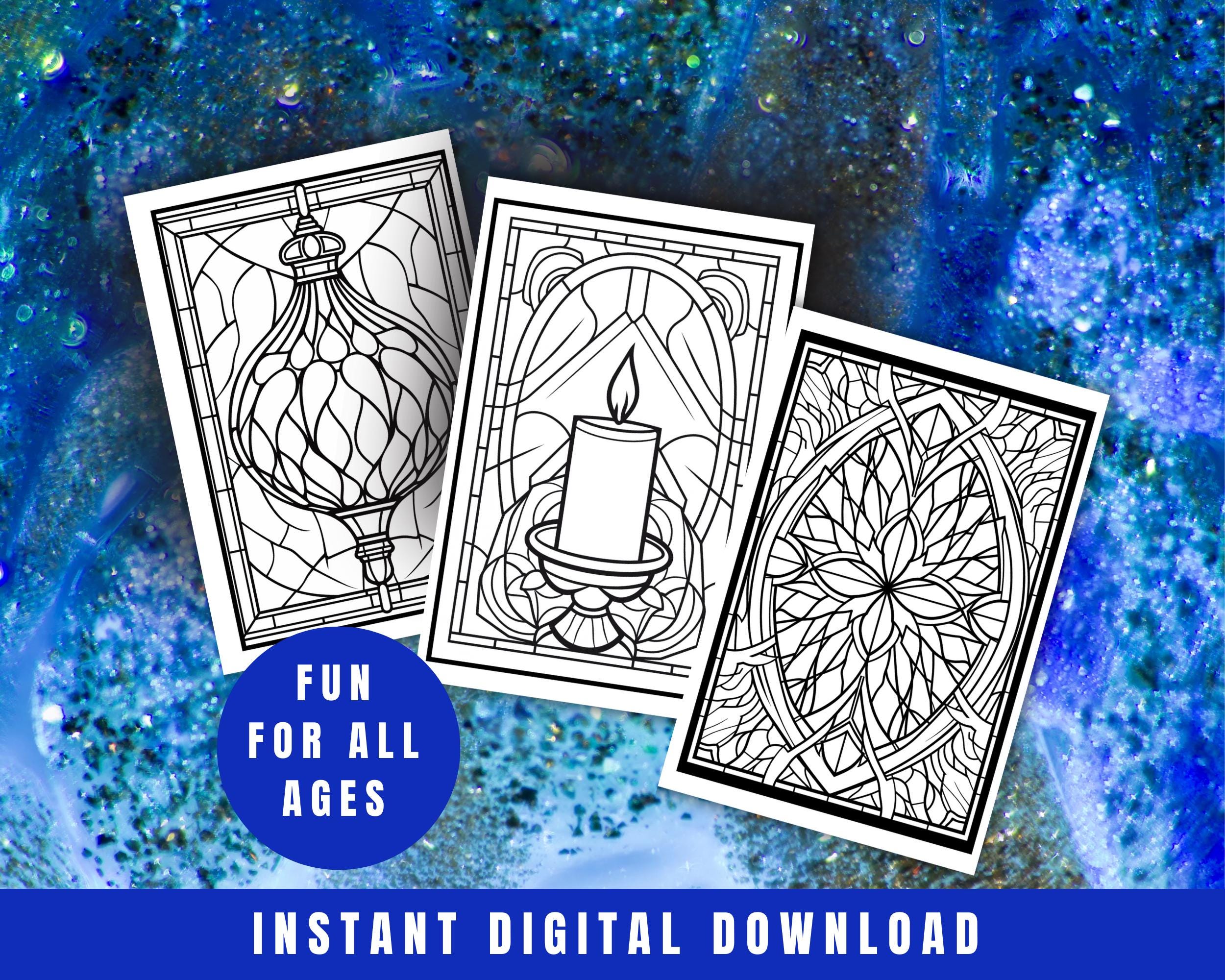 Christmas Coloring Cards Printable Coloring Cards Winter Activity ...