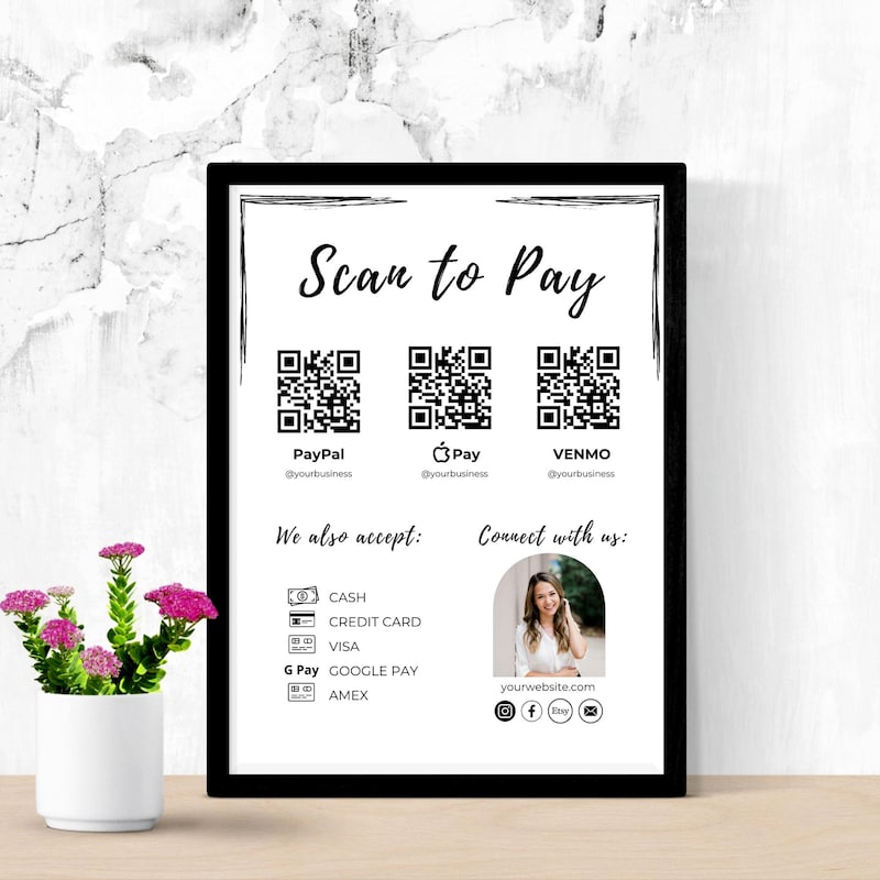 Wall Mount Qr Code - Etsy
