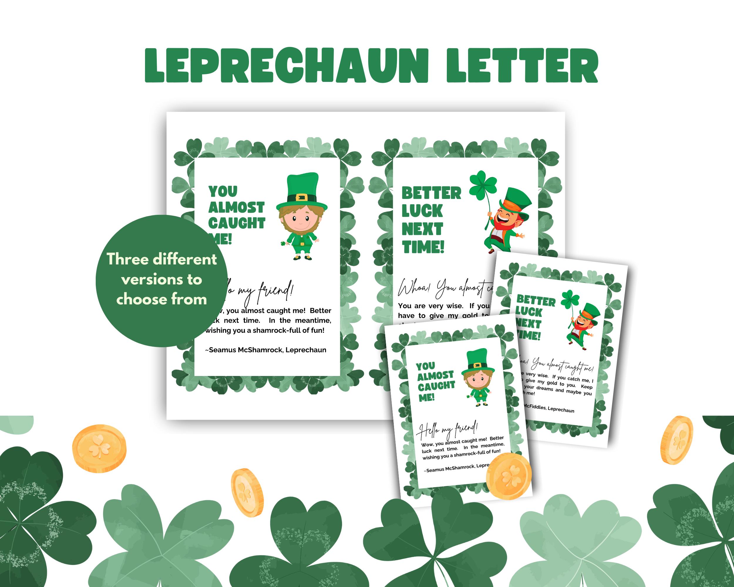 Leprechaun Letter Printable St. Patrick’s Day Letter From Leprechaun ...