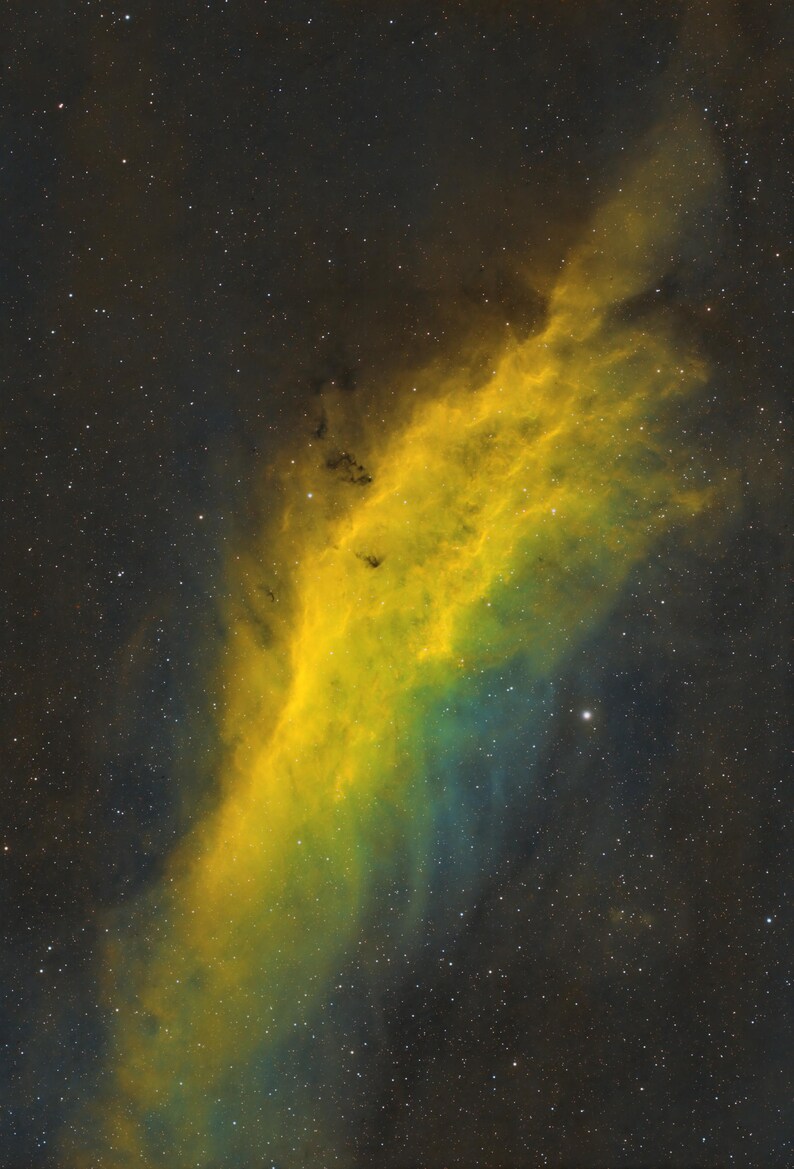 HD Metal Print of California Nebula in Narrowband – Breathtaking Cosmic ...