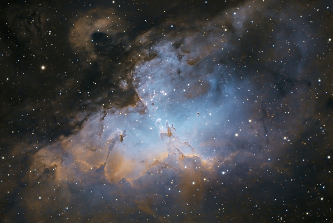 Eagle Nebula M16 HD Metal Print - 18x12 Space Art - Stunning Cosmic ...
