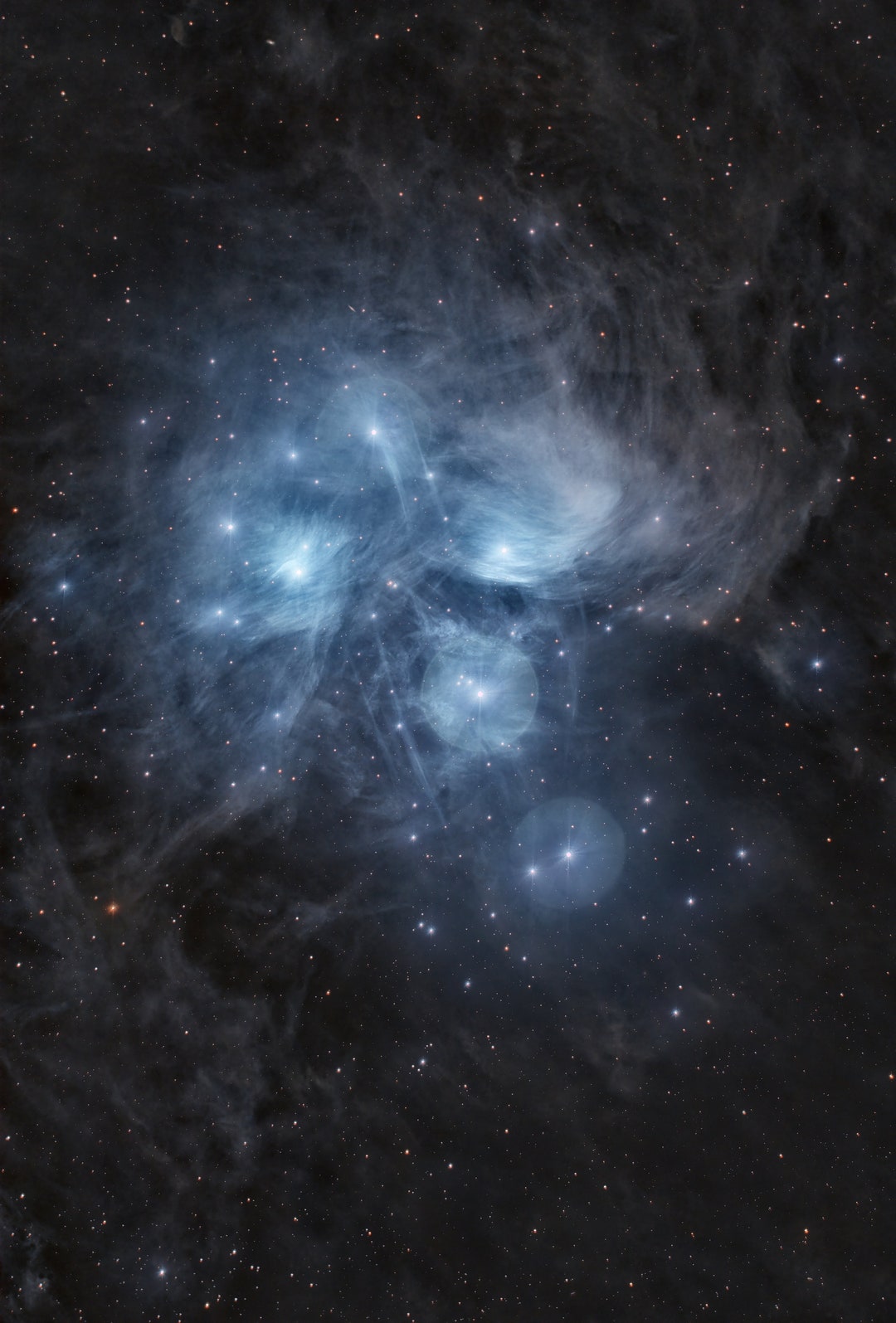 The Pleiades - M45 - Messier 45 - Quality Metal Print (glossy) - 12"x18 ...