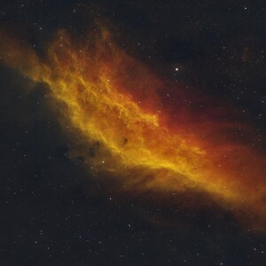 HD Metal Print of California Nebula in Narrowband – Breathtaking Cosmic ...