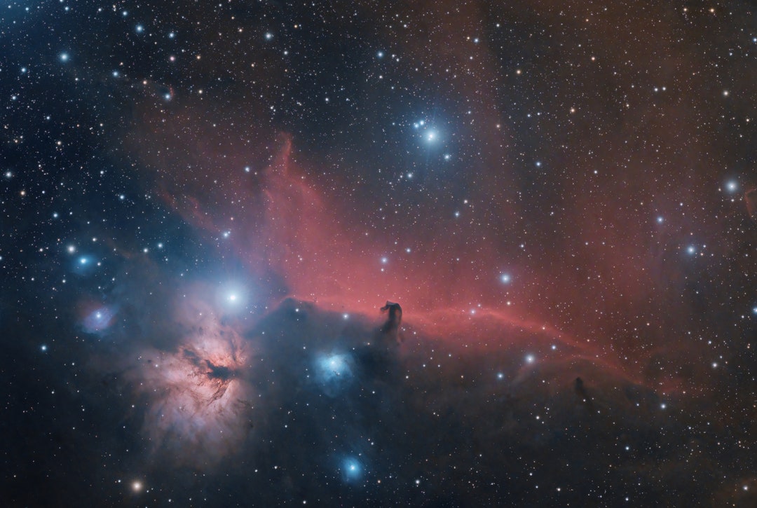 Horsehead Nebula and Flame Nebula Metal Print - Stunning Space Art ...
