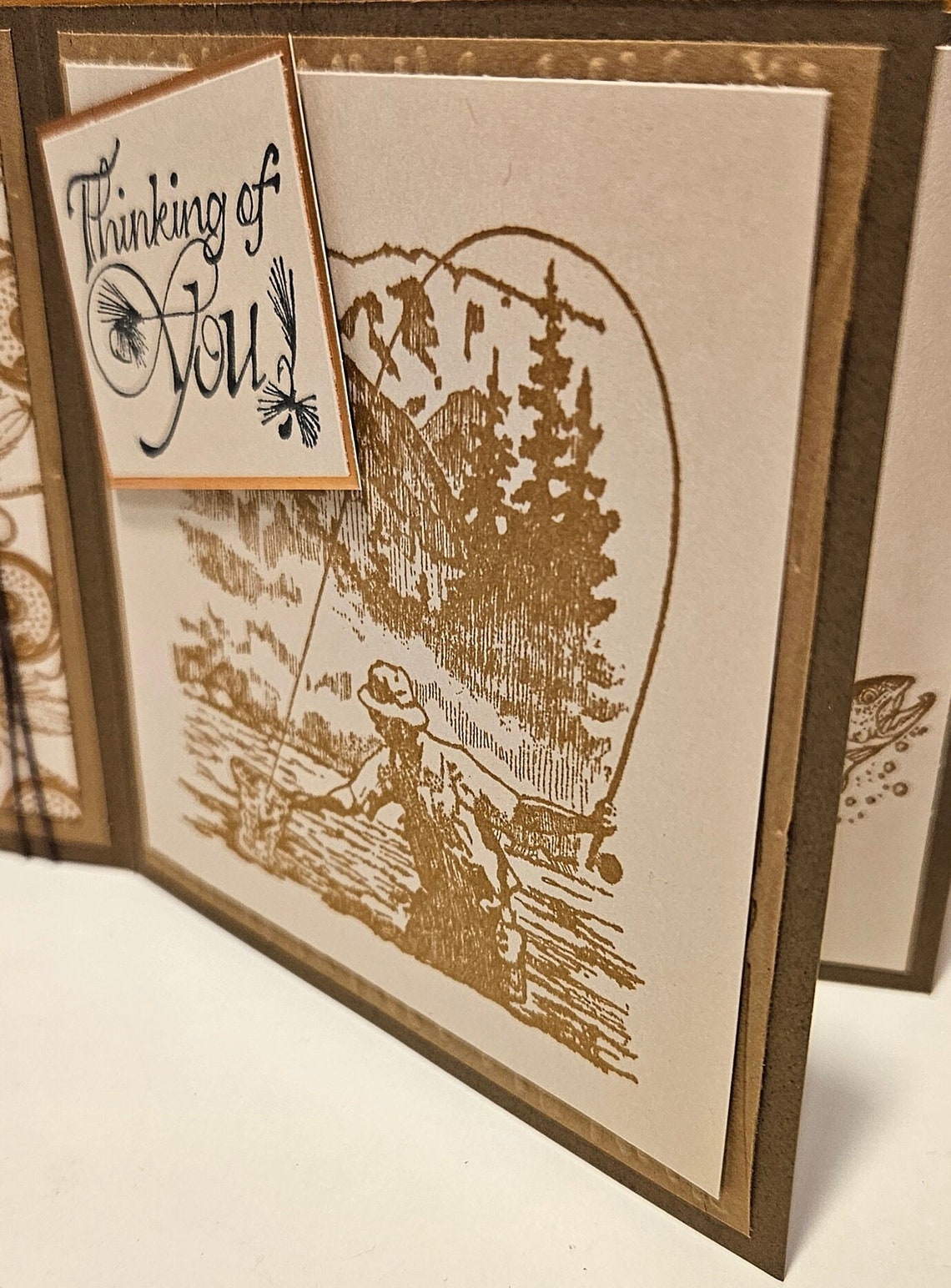 Thinking of You - Fishing Masculine Greeting Card - Etsy