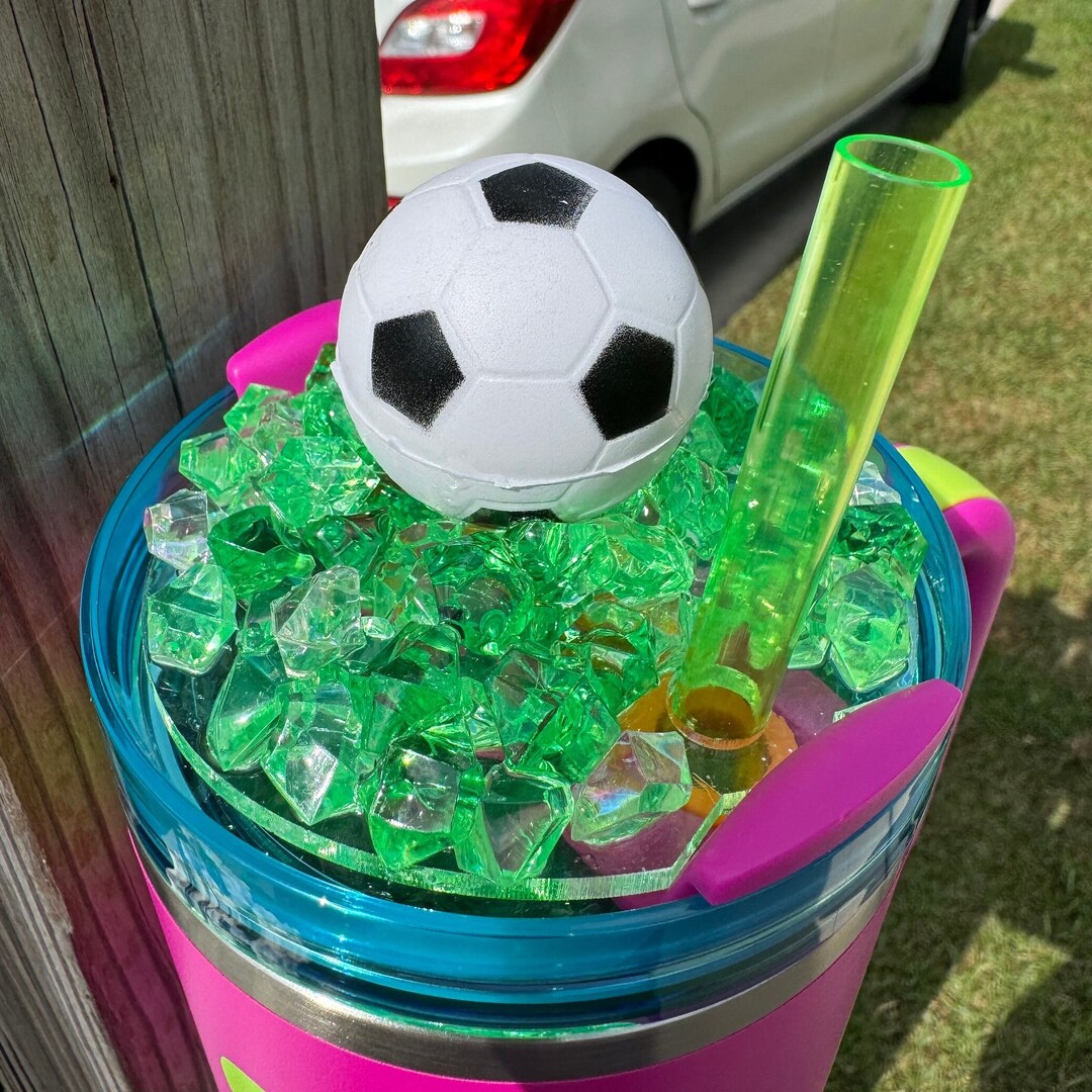 Soccer Ball Crushed Ice 40 Oz Topper - Etsy