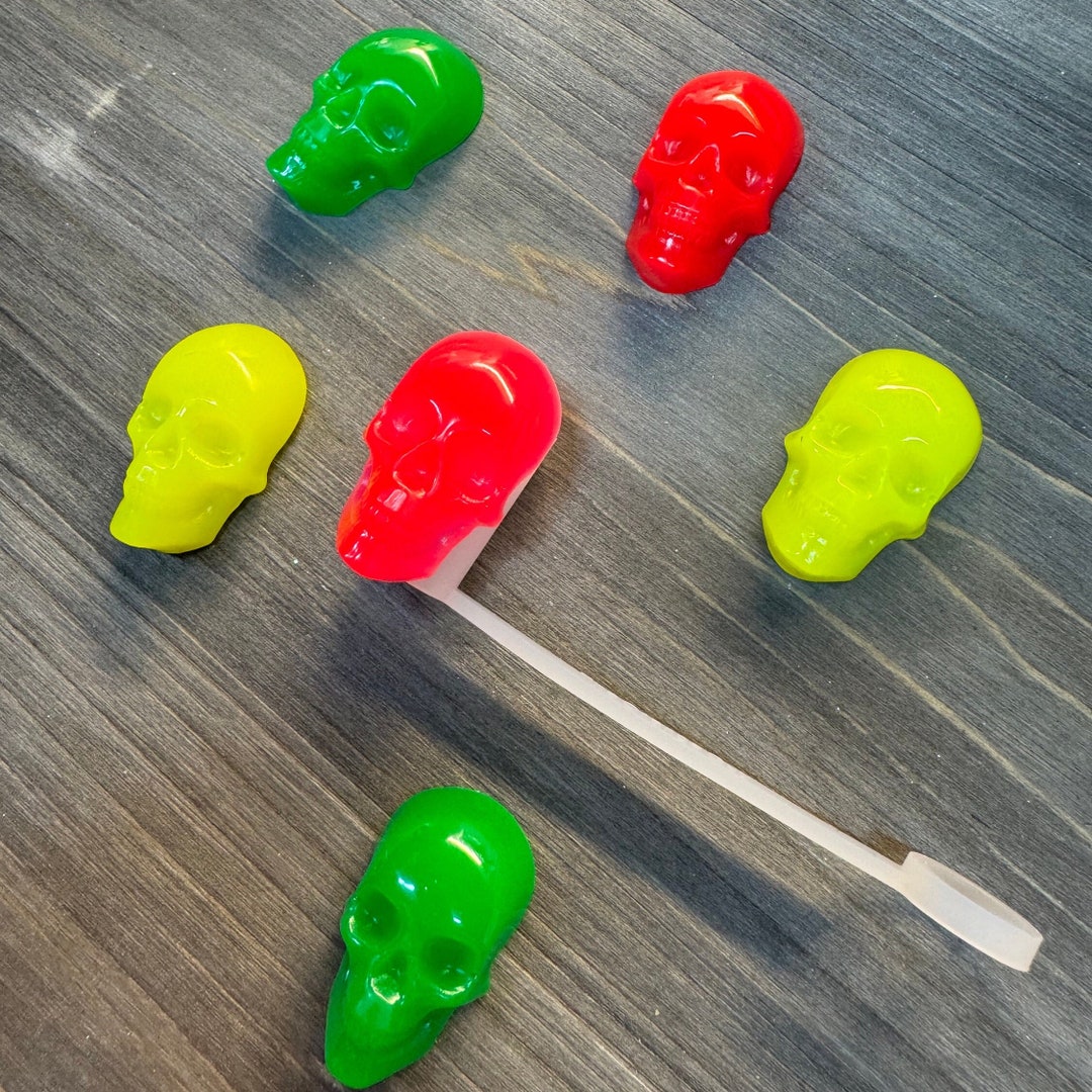 Neon Skull Straw Cap 3 Colors to Choose From - Etsy