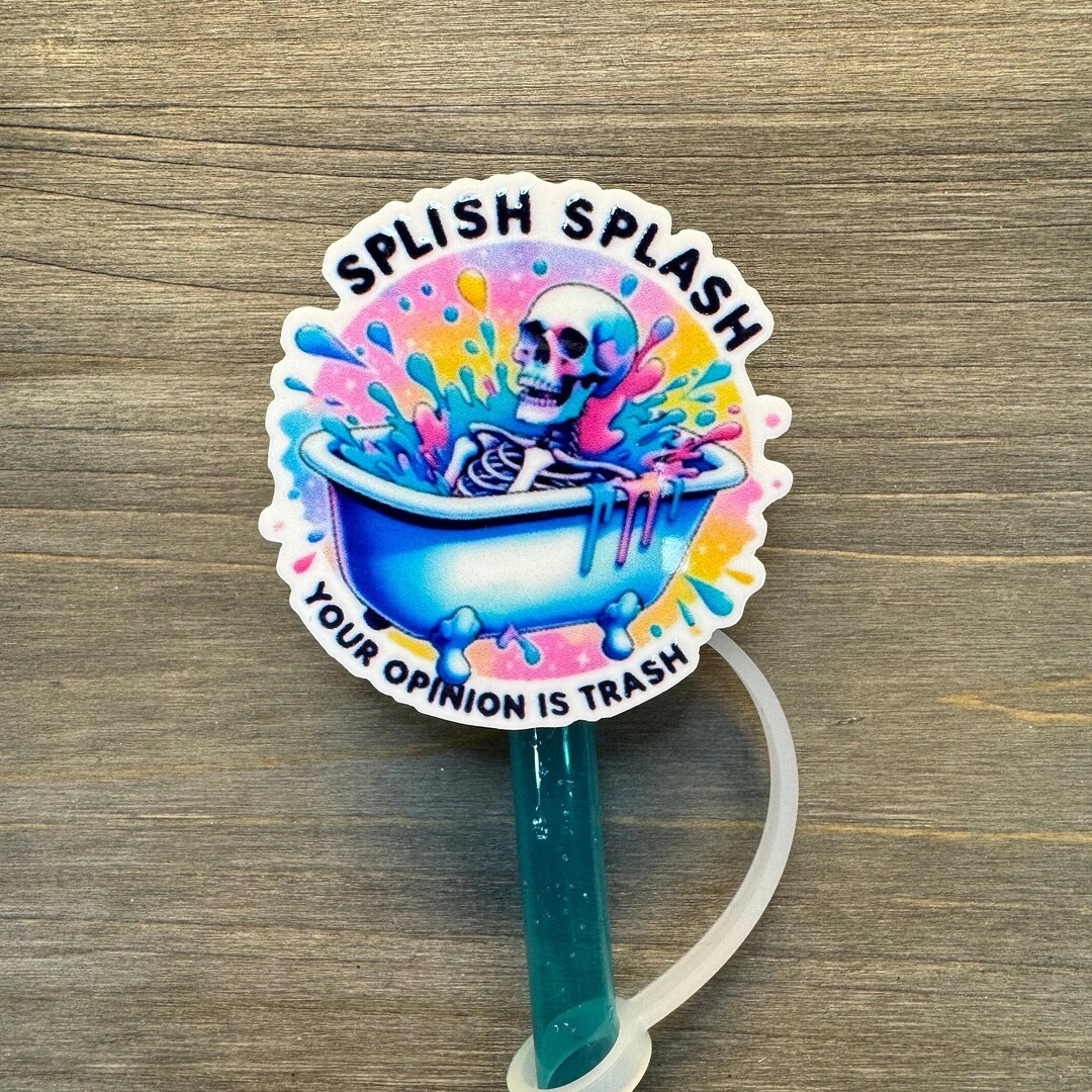 Splish Splash Your Opinion is Trash Skeleton Straw Cap - Etsy