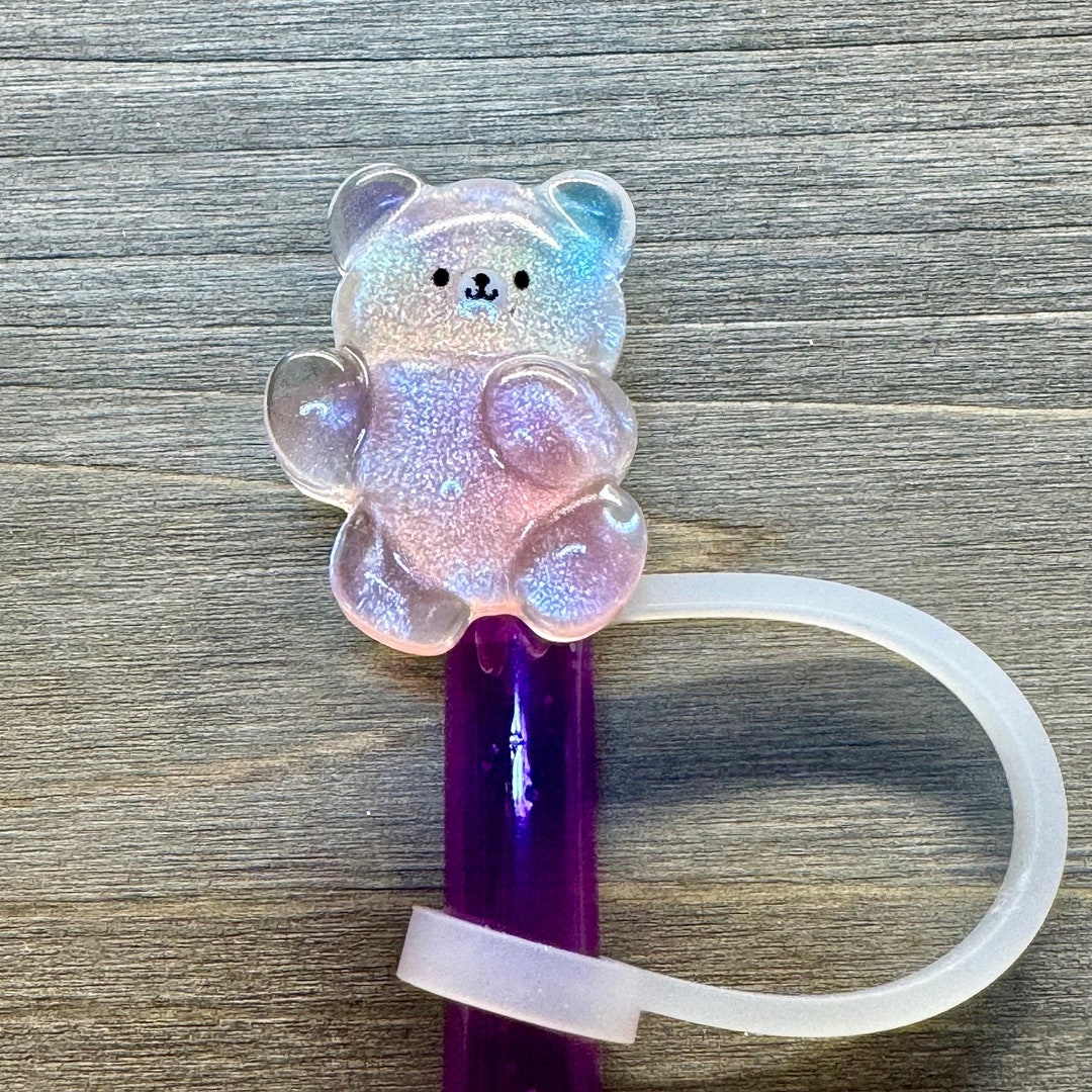 Shimmer Teddy Bear Straw Cap - Etsy