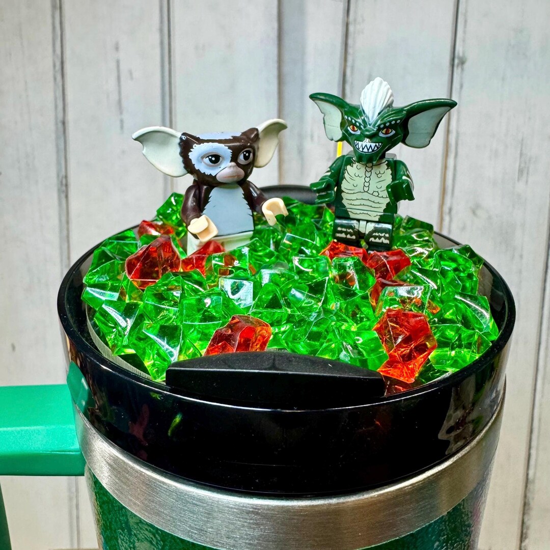 Building Block Gremlin Cup Topper - Etsy