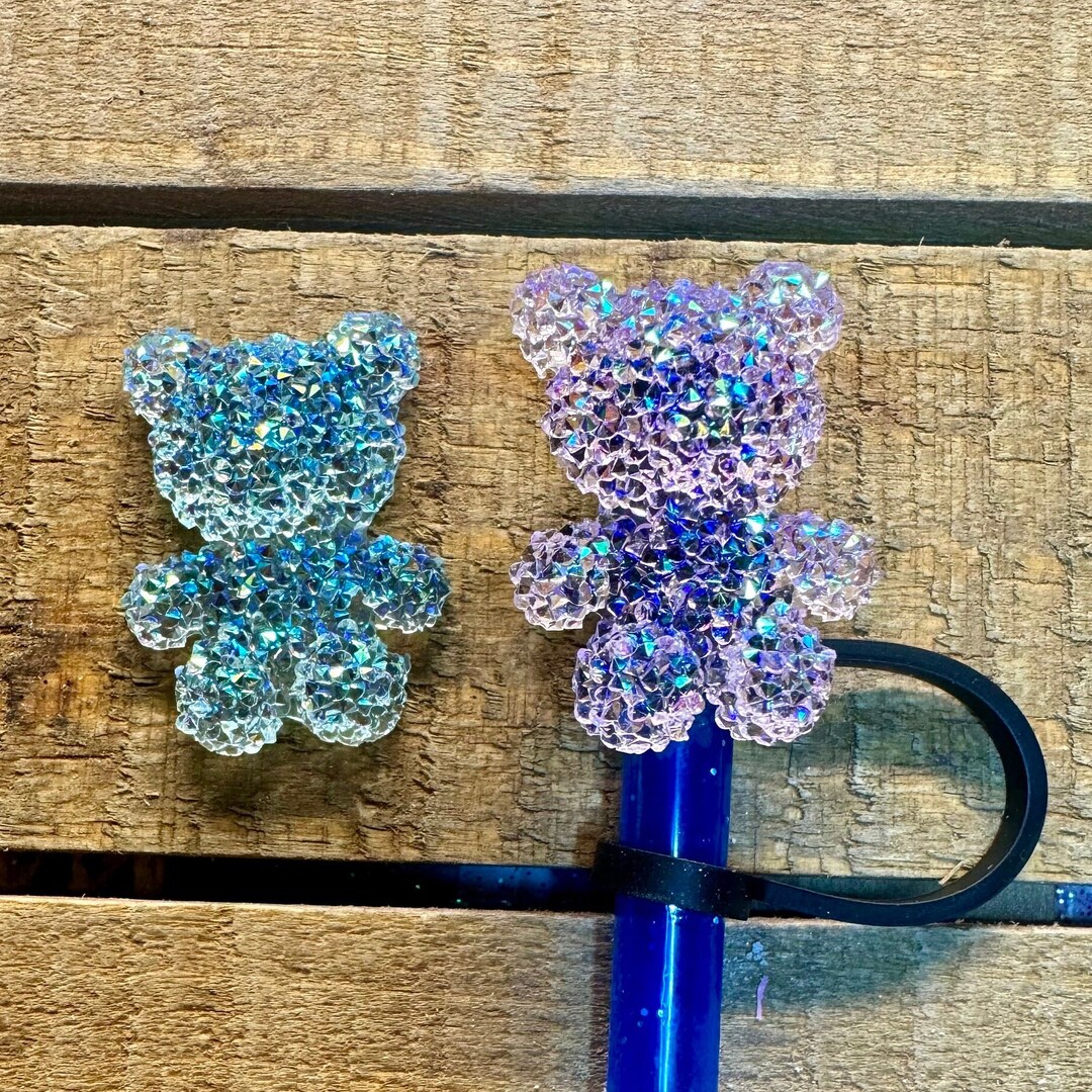 Druzy Gummy Bear Straw Cap 2 Colors to Choose From - Etsy