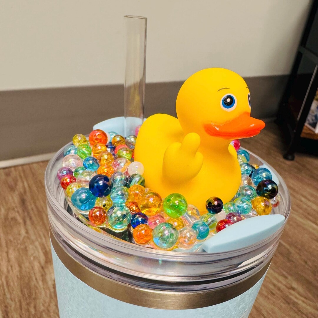 Middle Finger Duck Cup Topper - Etsy