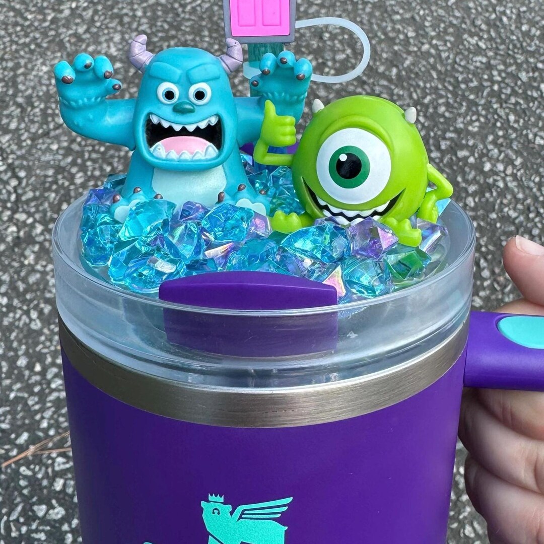 Sully and Mike Cup Topper - Etsy