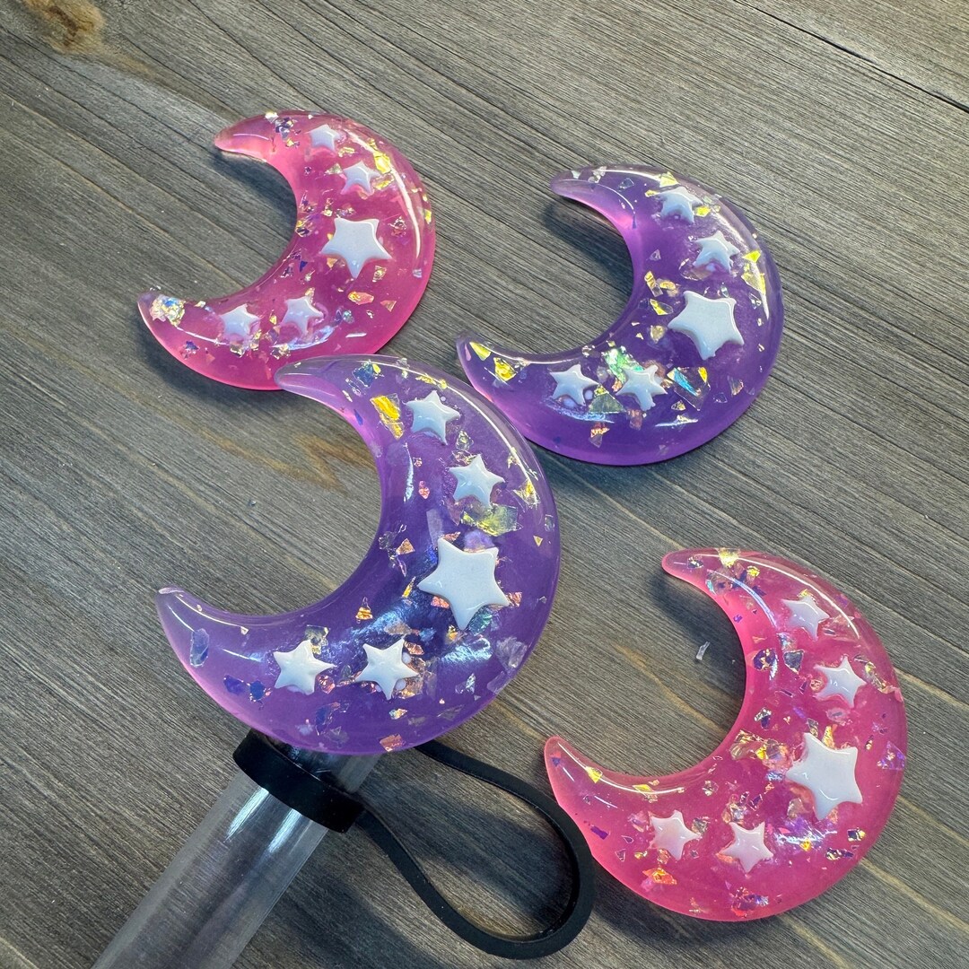 Glitter Moon Straw Cap Cover. 2 Colors to Choose From - Etsy