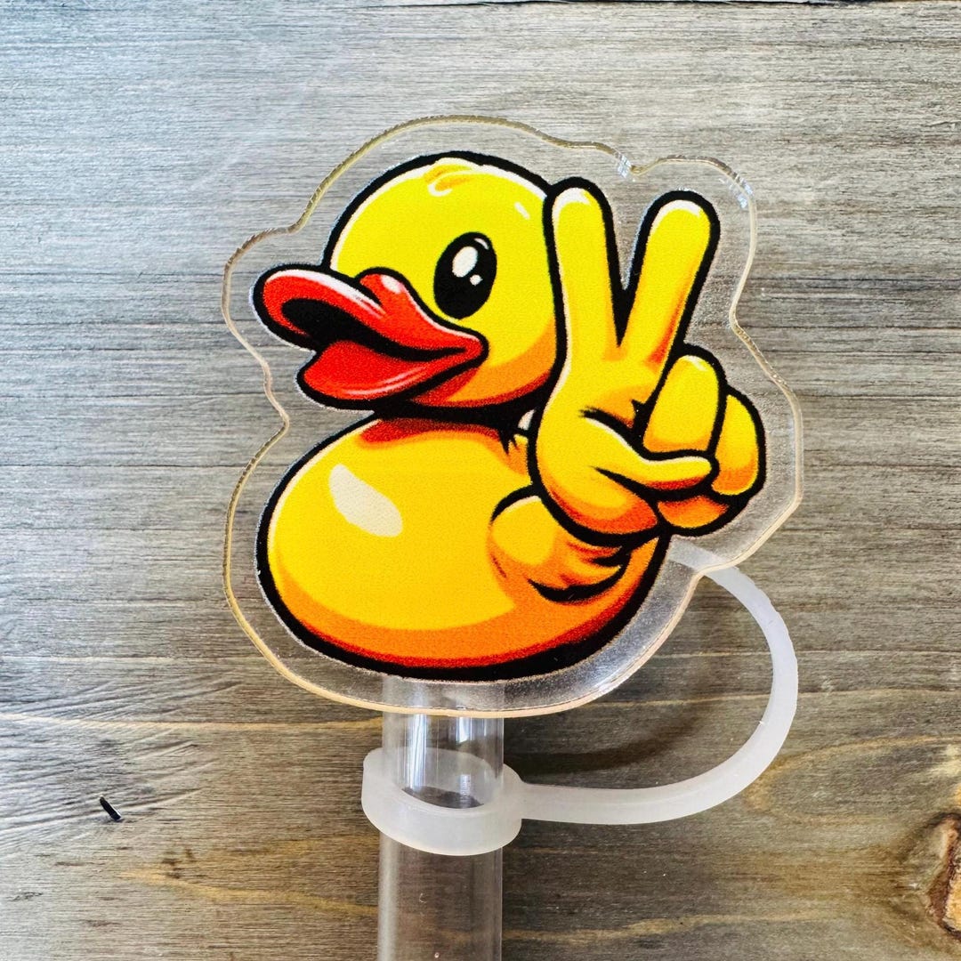 Rubber Duck Peace Straw Cap - Etsy