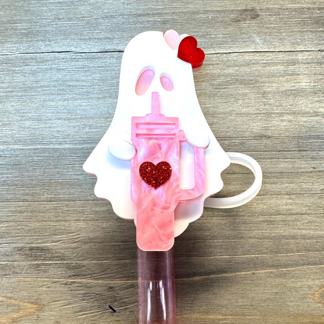 Valentine Tumbler Ghost Straw Cap - Etsy