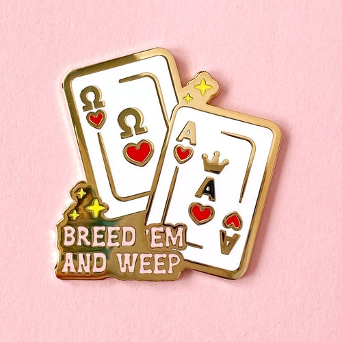 A/B/O Alpha Beta Omega Omegaverse Floral Heart Hard Enamel Pin - Etsy