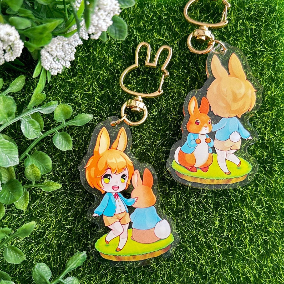 Peter Rabbit Bunny Boy Keychain / Acrylic Charm, Anime, Kemonomimi ...