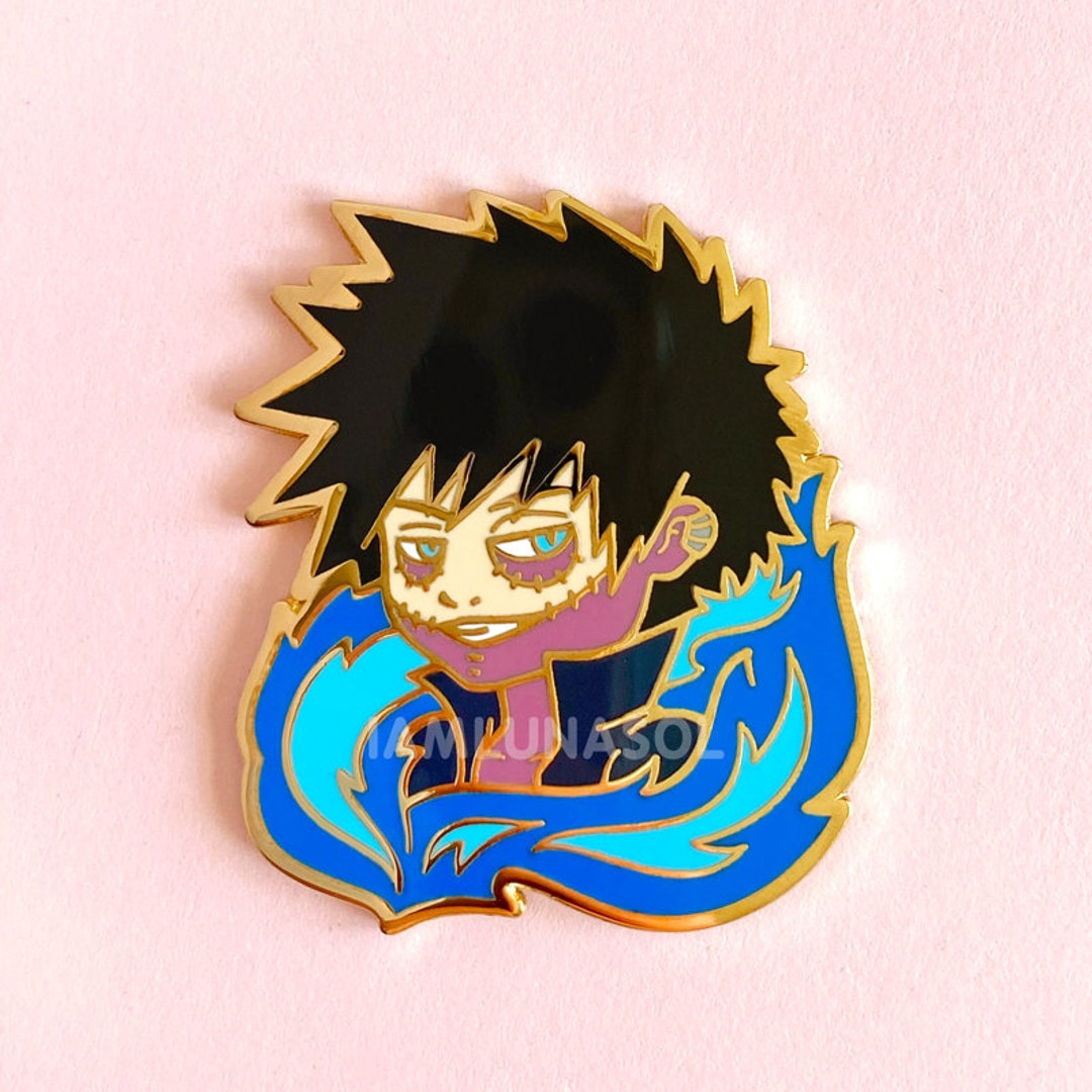 Dabi Hard Enamel Pin / Anime, Hero, Villain, Lapel Pin, Badge, Gold - Etsy