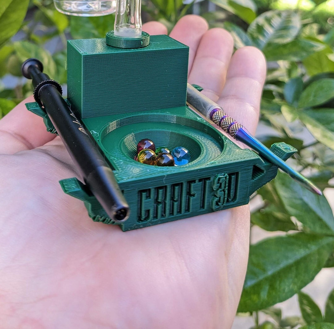 Perfect Travel Dabstation Dabber Stand Spinner Bubbler Cap Stand ...