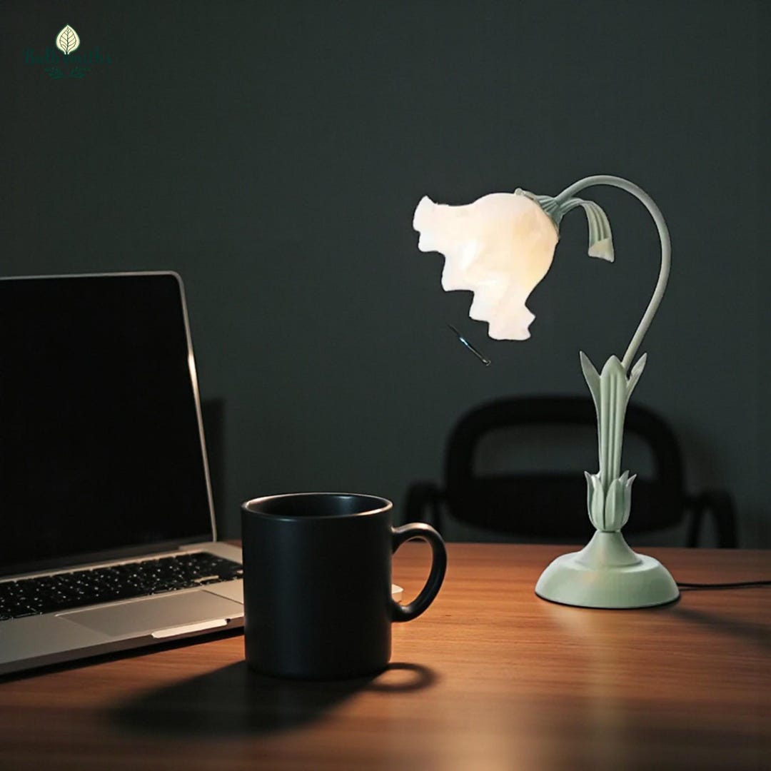 Romantic Flower Desk Lamp: Metal Accent Light With LED Bulb - Etsy