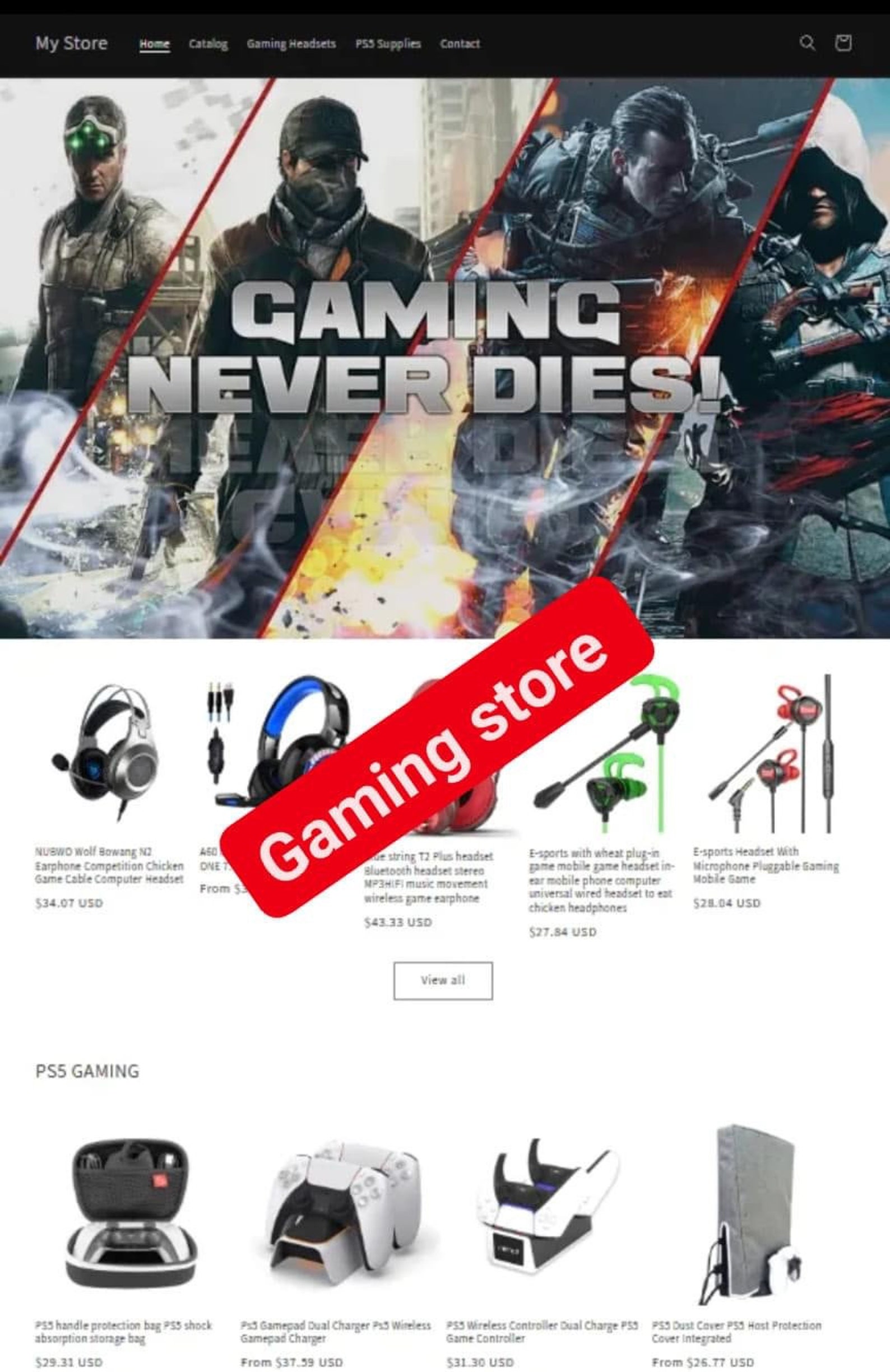 Premade Automated Gaming Dropshipping Shopify Website - Etsy